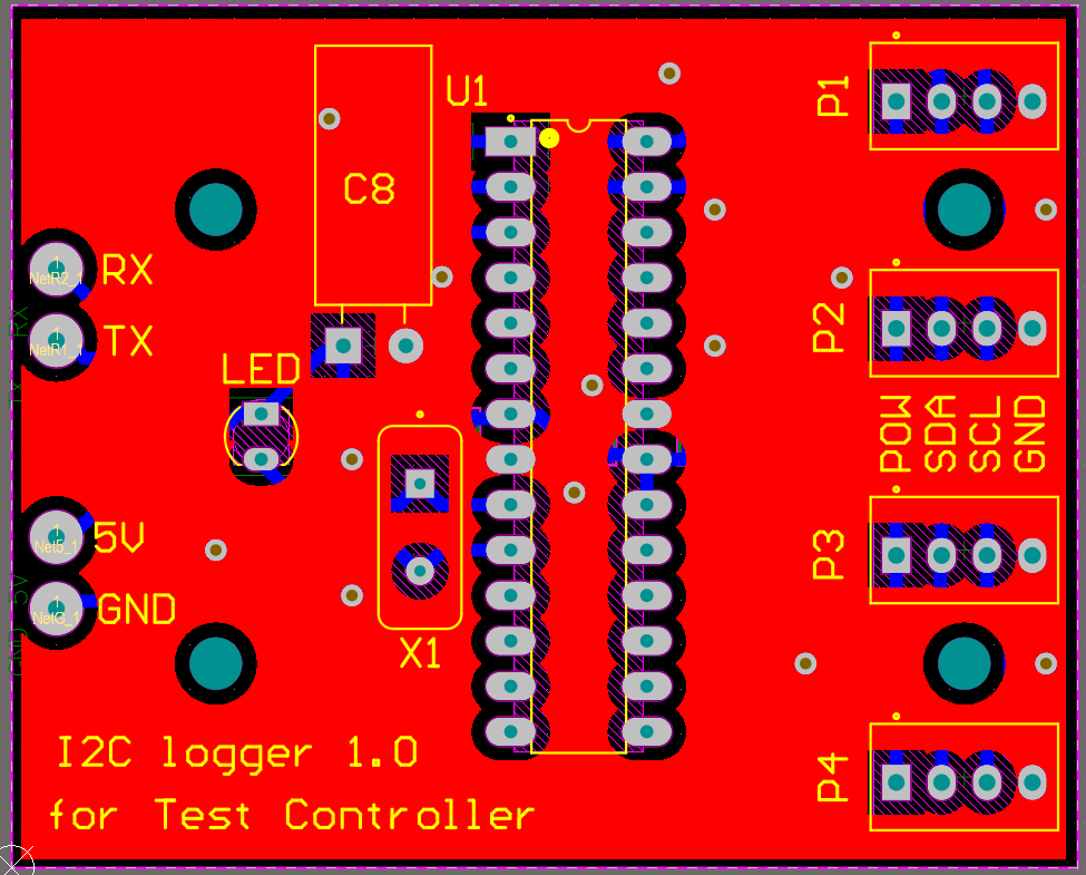 Temperature Logger I2C for Test Controller