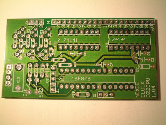 Homemade Nixie Clock 2 big B7971tubes
