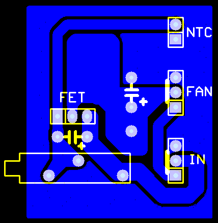 Simple temperature regulated FAN speed controller