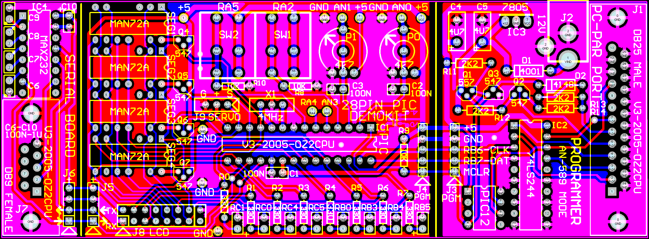 PIC16 PIC18 28PIN DemoKit3 with programmer