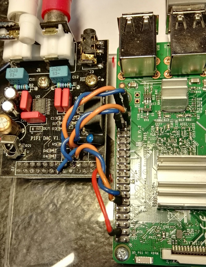 Raspberry Pi-Fi sound cards modifications PCM5102 PCM5122
