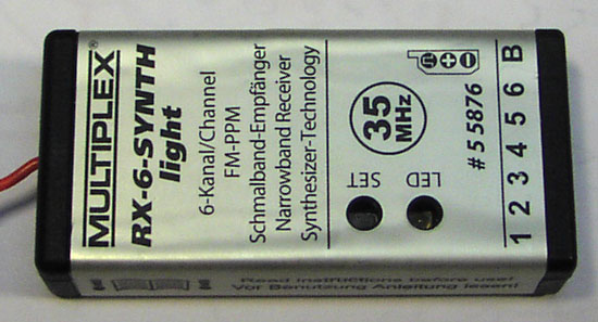 Multiplex RX6 Synth Light single conversion 35MHz PPM measurements and ...